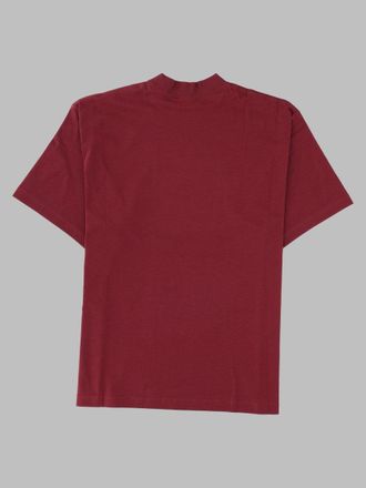 Balenciaga Logo-Embroidered T-Shirt - Bordeaux