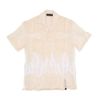 Vision Of Super Flames Bandana Kurzarmhemd Beige - - Shirts - Herren - Beige - S