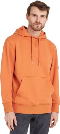 Calvin Klein Jeans Herren Hoodie Badge mit Kapuze, Orange (Burnt Clay), M