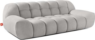 Konsimo Modernes Sitzer Sofa VENA - Stylisches Japandi Couch, Boucl&eacute;-Stoff, Komfortabel & Ergonomisch - Wohnzimmer Couch Design, Premiumqualit&auml;t aus EU