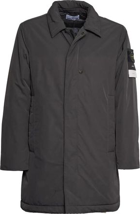 Stone Island Homme, Manteaux, Gris, Taille: 2XL Micro Twill Padded Car Coat