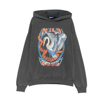 Just Cavalli Graphic Hoodie - - Sweatshirts & Hoodies - Herren - Schwarzk - S