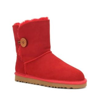 Generic QXDZSW Bottes de neige imperm&eacute;ables classiques pour femme, rouge past&egrave;que, 42.5 EU