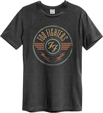 Amplified Foo Fighters-FF Air T-Shirt, Gris (Anthracite), XS Homme