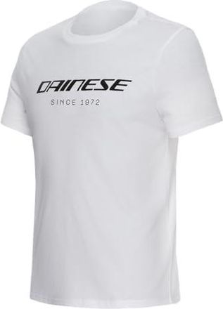 Dainese Essence Wordmark T-Shirt col Rond, Blanc, Medium Mens