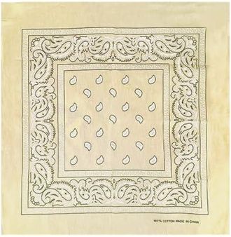 JOPHY & CO. Bandanas 100 % coton pour femme / homme / enfants, unisexe avec motif Paisley, mouchoir couvre-chef, écharpe pour cheveux / cou / poignet / tête COD.6