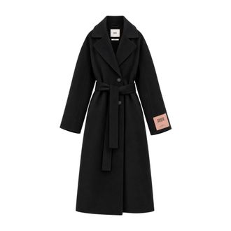 SOLOTRE Manteaux Ceintur&eacute;s - Femme - Manteaux - Noir - Taille: 42 FR