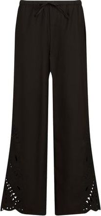 Object Pantalon Madia en coton &agrave; broderie anglaise