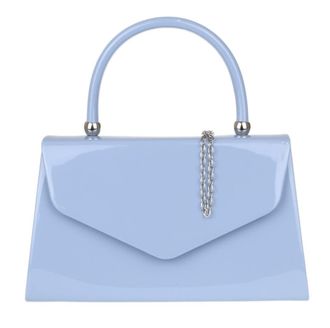 Girly HandBags Lack-Clutch-Tasche, Handtasche, kleines Hartschalenetui f&uuml;r Damen Baby blau