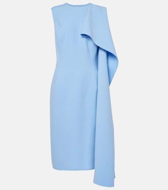 Oscar De La Renta Robe midi en laine mélangée