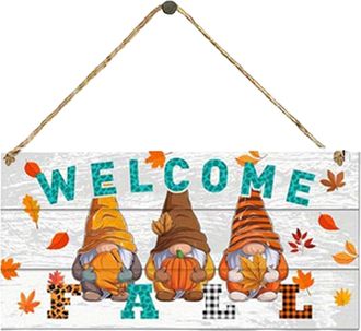 Generic Herbstt&uuml;rschild - Begr&uuml;&szlig;ungsplakette aus Holz, Design Von Herbsternte Tore, Rund H&auml;ngende T&uuml;rkunst, Lebhafte Saisondekoration F&uuml;r Eingangsheizung | Id