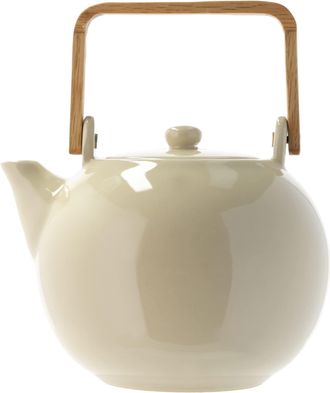 Bitz Wood Teekanne m. Teesieb 1,2 Liter Sand