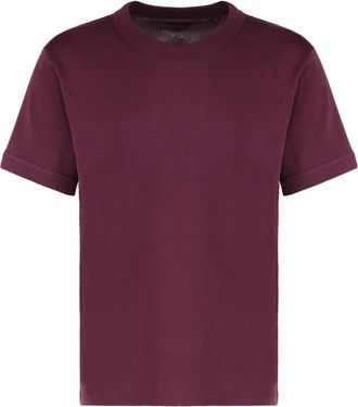 Yohji Yamamoto Homme, Tops, Rouge, Taille: S T-Shirt Classique en Coton