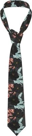 Generic Cravate DAffaires Serpent Dans Les Fleurs Classique Tie Fine Cravate Pour Homme Pour Remise De Dipl&ocirc;me F&ecirc;te C&eacute;l&eacute;brations