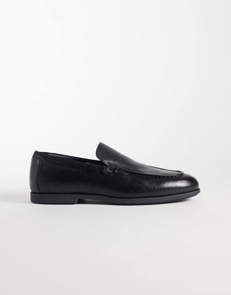 Calvin Klein Mocassins en cuir - Noir