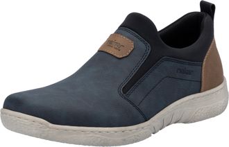 Rieker Herren 3555 Slipper, blau 14, 45 EU