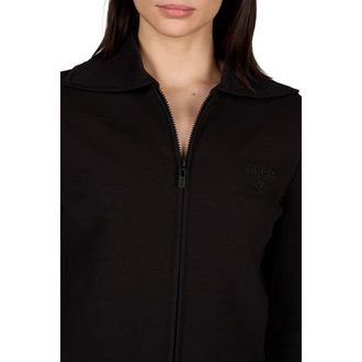Guess Sweatshirt zipp&eacute; en coton m&eacute;lang&eacute;