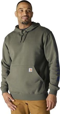 Carhartt Work in Progress Sweat graphique ample à poids moyen avec logo sur la manche pour homme, olive, Taille XL
