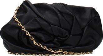 Burberry Femmes Pochette en Cuir Noir