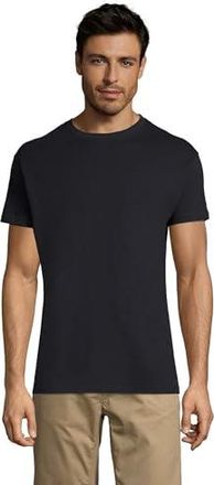 SOLS SolS Imperial - Tee-Shirt Homme Manches Courtes à col Rond - 100% Coton épais - Marine - 4XL