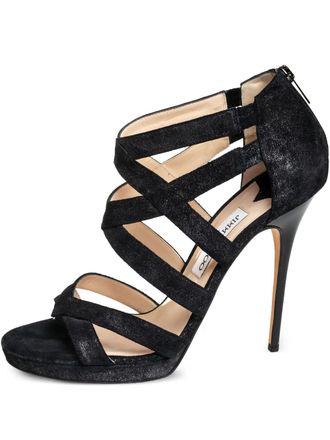 Jimmy Choo London Sandalen mit Absatz 130mm - Schwarz