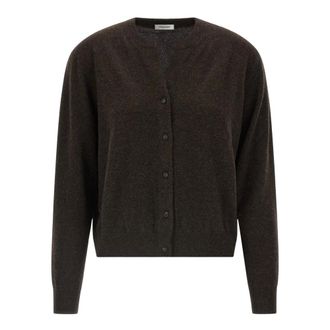 Yves Salomon Cardigan en cachemire fin - Femme - Pulls - Brun - Taille: 42 FR