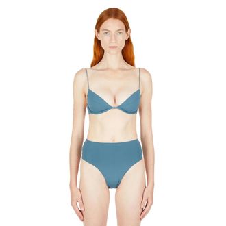 Ziah Almond Bikini Top - - Swimwear - Damen - Blau - XS