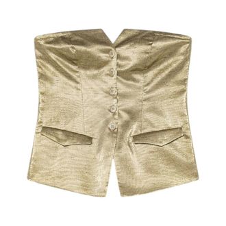 Forte_Forte Bustier - - Tops - Damen - Beige - S