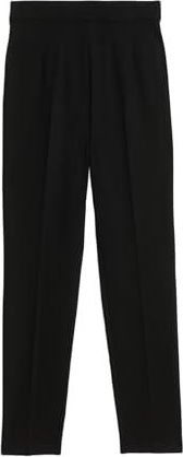 Marks and Spencer Pantalon Coupe cintr&eacute;e en Jersey Longueur Cheville Noir Femmes UK 14 (EU 42)