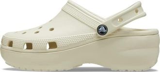 Crocs Femme Classic Platform Clog W Sabots, Bone, 42/43 EU