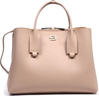 Baldinini Femme, Sacs, Beige, Taille: ONE Size Nude Leather Handbag