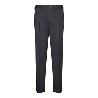 Dell'Oglio Schwarze Hose f&uuml;r M&auml;nner Aw24 - - Trousers - Herren - Schwarzk - XL
