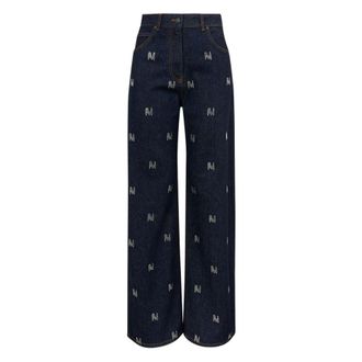 Msgm Msgm, Damen, Jeans, Blau, LGr&ouml;&szlig;e