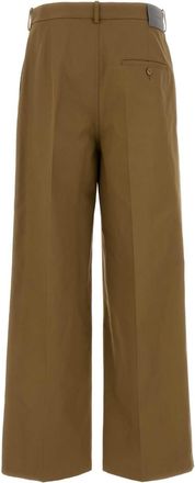 Balenciaga Camel Exterior: Cotton Pantaloni Trousers