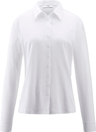 Peter Hahn Jersey-Bluse Peter Hahn weiss