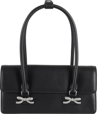 Self Portrait Femme, Sacs, Noir, Taille: ONE Size Sac Bandoulière en Cuir Noir avec en Strass