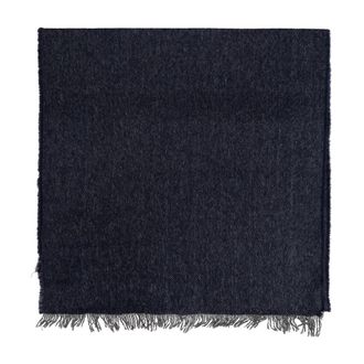 Ferragamo Schal mit Fransen - - Accessories - Herren - Blau - ONE SIZE