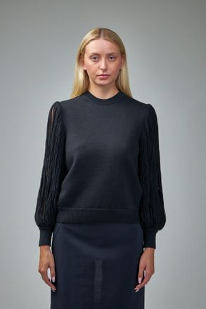 Alaia Tassel Crewneck Fringes Knit