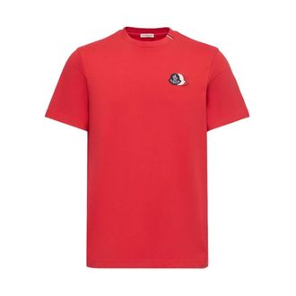 Moncler Moncler T-Shirts und Poloshirts Rot - - Tops - Herren - Rot - S