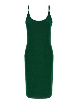 Versace Robe Au Genou - Vert