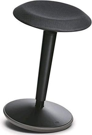 Sedus se:fit, Ergonomischer Hocker, Stehhocker, Stehsitz, Stehhilfe, Schwarz, Kunststoff, Gummifu&szlig;, 53-80 cm H&ouml;henverstellbar