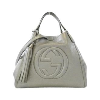 Gucci Sac &agrave; main vintage doccasion - Femme - Pre-owned - Gris - Taille: ONE Size