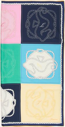 Jacquemus Jacquemus Seidentuch Le Foulard &Agrave; Rayures weiss
