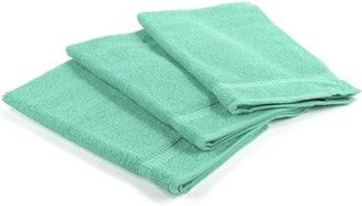 Caleffi 2-teiliges Handtuchset 100% Baumwolle Frottee - 1 Handtuch 50x100 cm + 1 Gästetuch 40x60 cm, Weich & Saugfähig