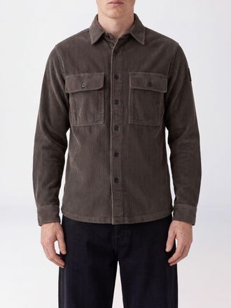 Belstaff Lang&auml;rmeliges Cordhemd mit aufgesetzten Taschen