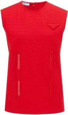 Prada Top Wave en jacquard