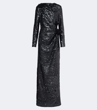 Erdem Verzierte Robe mit Pailletten