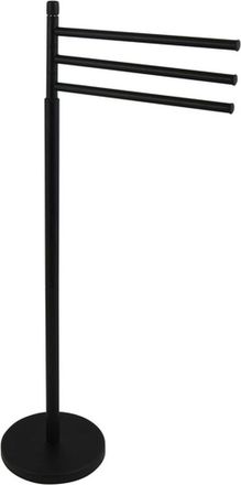 MSV Handtuchständer Ella mit 3 beweglichen Handtuchstangen für Badetücher und andere Textilien Handtuchhalter in Edelstahl mit schwenkbaren Stangen auch a