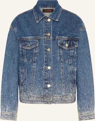 Miss Goodlife Miss Goodlife Jeansjacke Mit Schmucksteinen blau