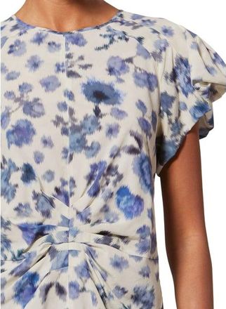 Isabel Marant Top Tullya drap&eacute; imprim&eacute; en soie stretch